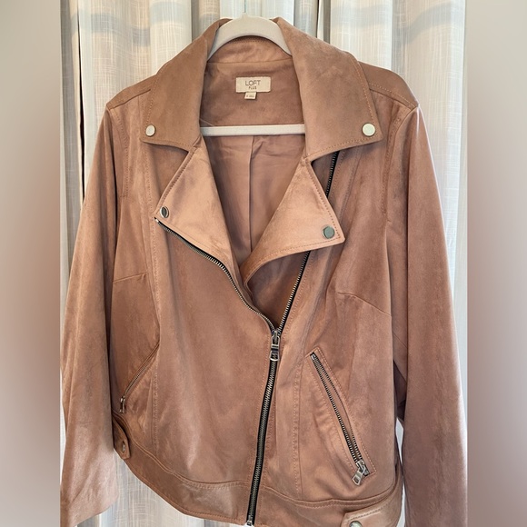 LOFT | Jackets & Coats | Blush Pink Moto Jacket Loft | Poshmark